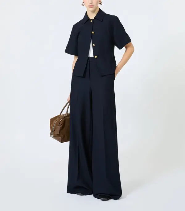 Max Mara Cotton Wide-leg Trousers