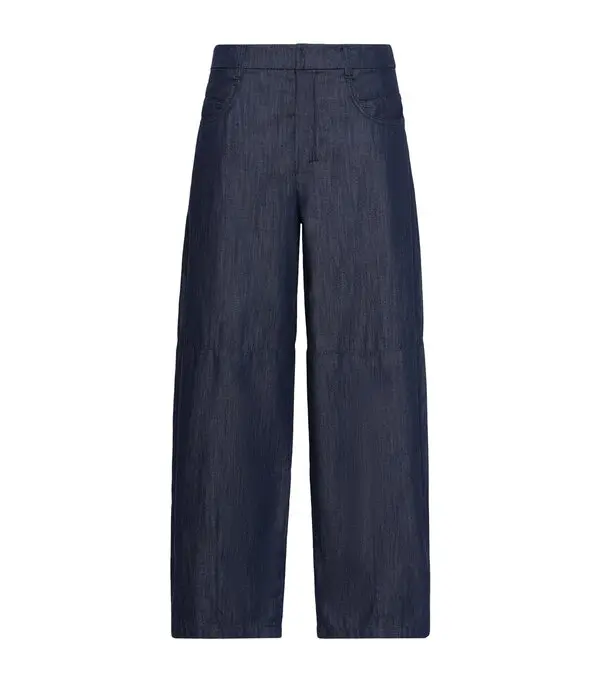 Max Mara Cropped Barrel Jeans