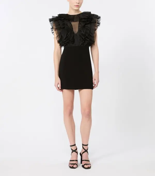 Max Mara Ruffled Mini Dress