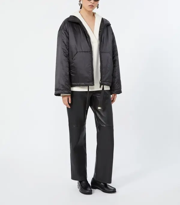 Max Mara Hooded V-neck Sweatshirt