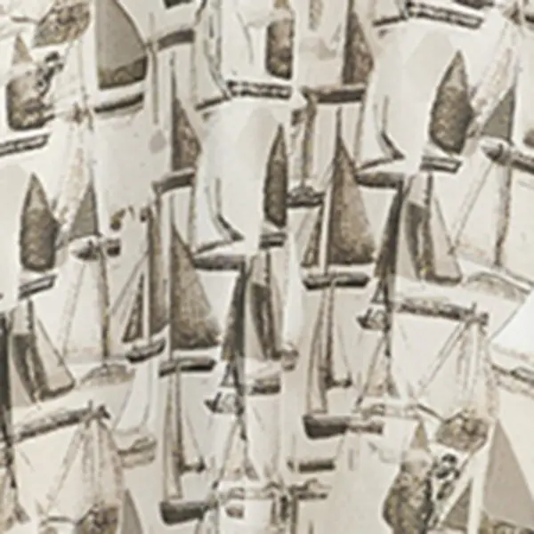 Max Mara Silk Sailboat Midi Dress