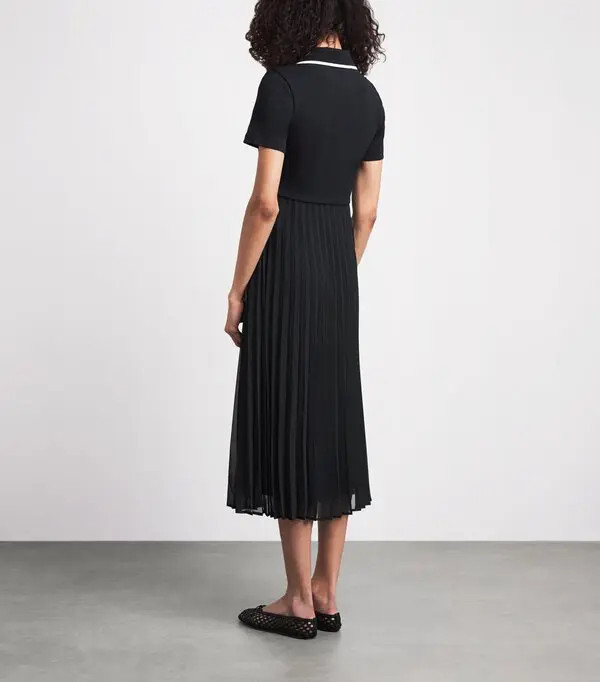 Claudie Pierlot Knitted Pleated Midi Dress