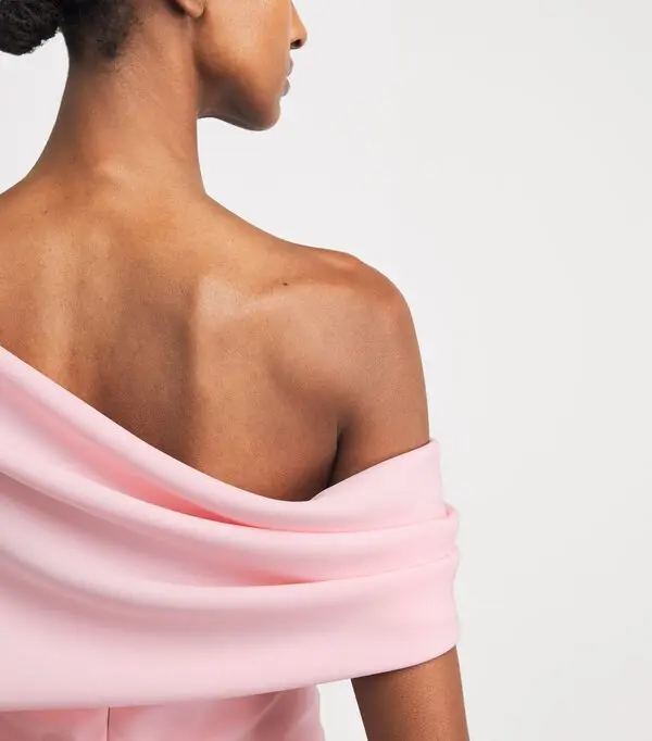 Carolina Herrera Draped Off-the-shoulder Gown