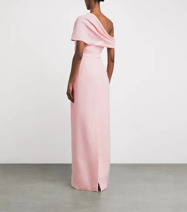 Carolina Herrera Draped Off-the-shoulder Gown