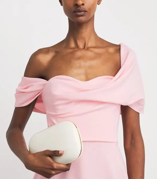 Carolina Herrera Draped Off-the-shoulder Gown