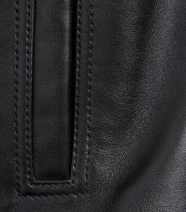 Claudie Pierlot Leather Turn-lock Jacket