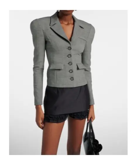 Magda Butrym Ruffled Wool And Silk Skort