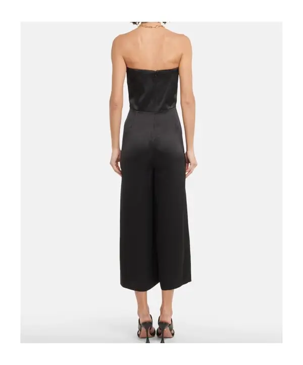 Vince Wide-leged Off-the-shoulder Satin Bodysuit