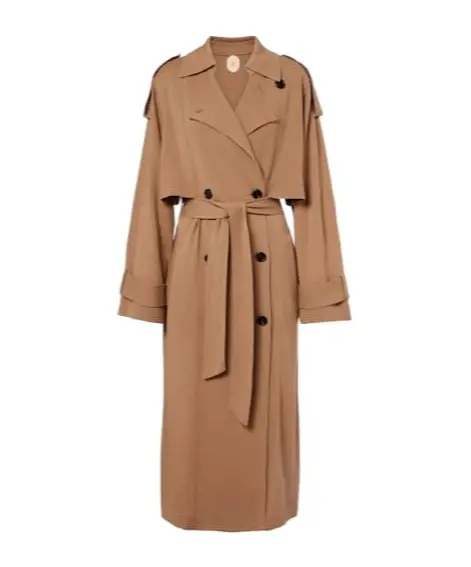 Jardin Des Orangers Belted Wool And Cashmere Trench Coat - Brown