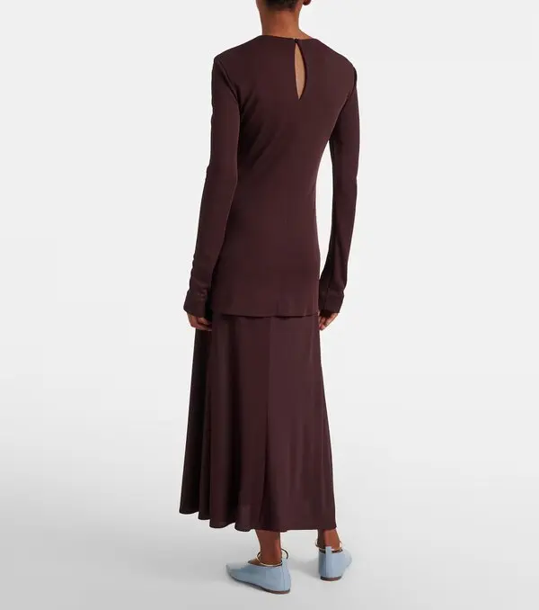 JIL SANDER Jersey Maxi Dress
