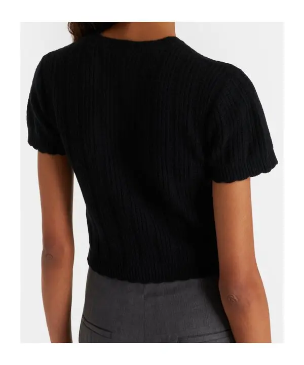 FRAME The Getaway Cashmere Crop Top