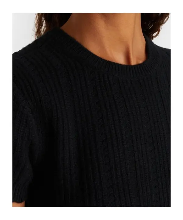FRAME The Getaway Cashmere Crop Top