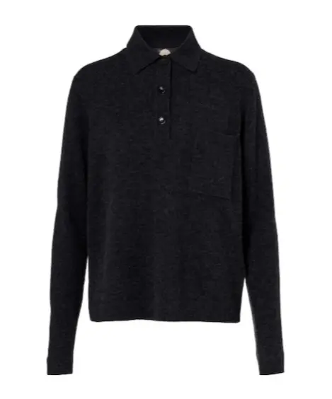 Jardin Des Orangers Wool And Cashmere Polo Sweater - Black