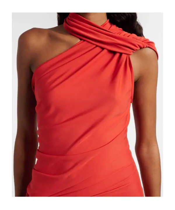 Christopher Esber Cutout Draped One-shoulder Gown