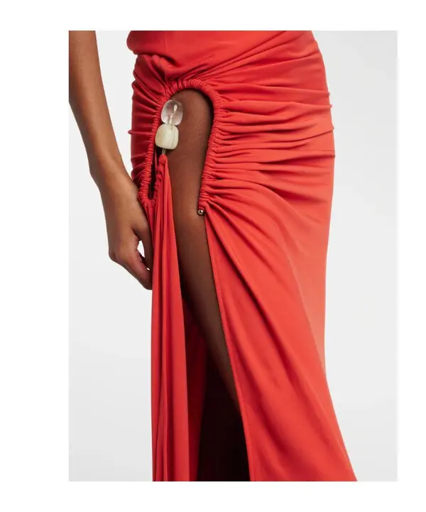 Christopher Esber Cutout Draped One-shoulder Gown