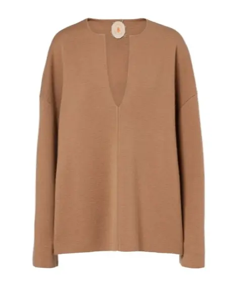 Jardin Des Orangers V-neck Knitted Sweater - Brown