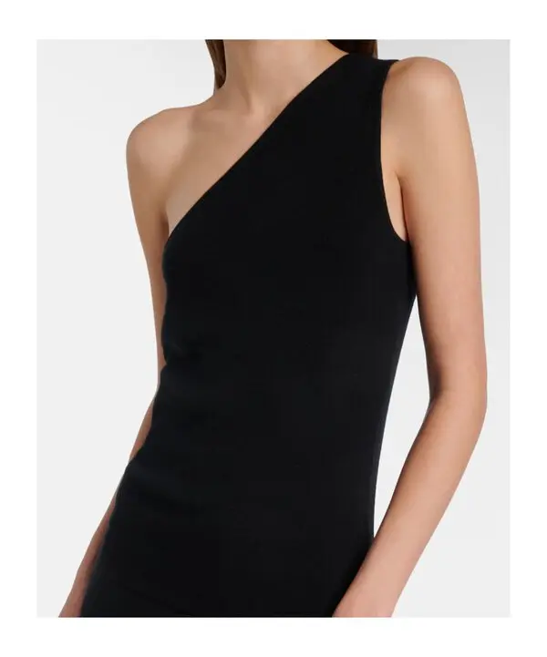 LISA YANG One-shoulder Cotton And Cashmere Top