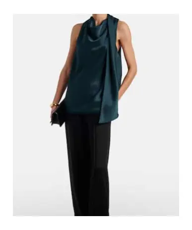 Vince Scarf-detail Satin Top