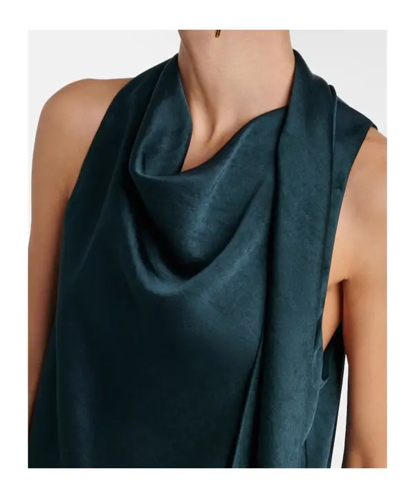 Vince Scarf-detail Satin Top