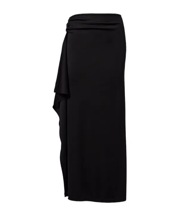 Christopher Esber Asymmetric Draped Jersey Maxi Skirt