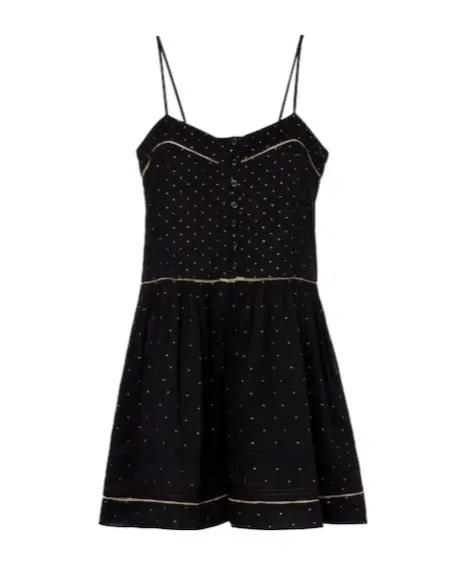 Isabel Marant Étoile Vickie Polka-dot Cotton Romper - Black