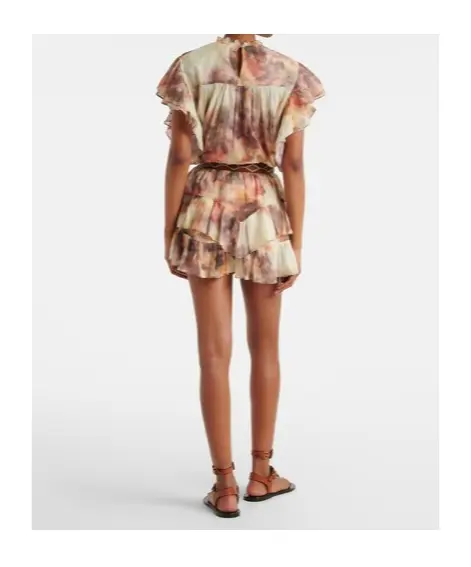 Isabel Marant Étoile Jocadia Printed Ruffled Cotton Skort
