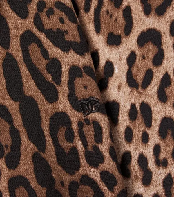 Dolce & Gabbana Leopard-print Cotton Jersey Sweatpants