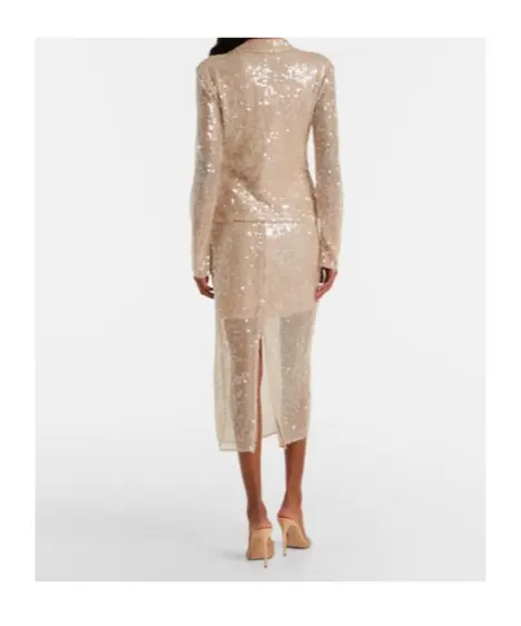 Veronica Beard Allora Sequined Midi Skirt