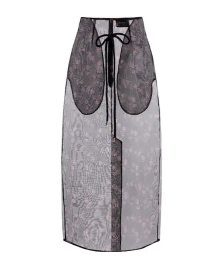 Simone Rocha Floral Midi Skirt