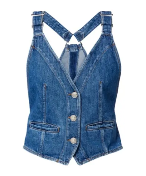 Sportmax V-neck Denim Vest