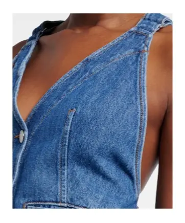 Sportmax V-neck Denim Vest