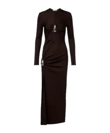 Christopher Esber Cutout Ribbed-knit Midi Dress