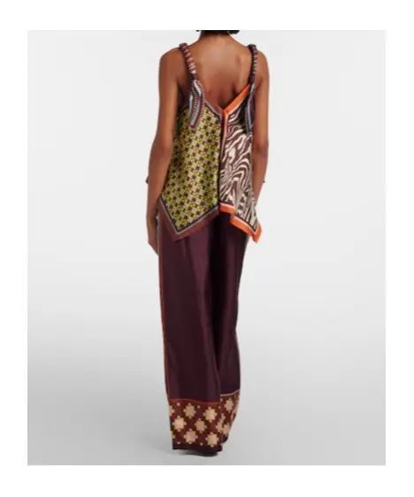 ALEMAIS Alémais Wilson Silk Twill Wide-leg Pants