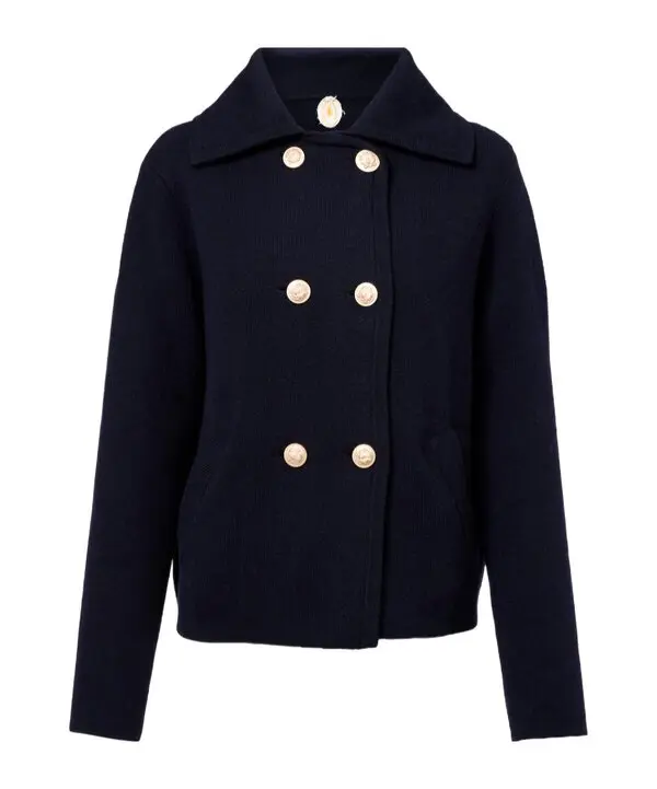 Jardin Des Orangers Long-sleeved Coat - Blue