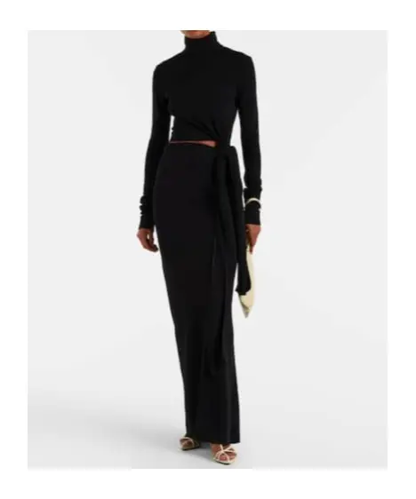 Sportmax Cutout Jersey Maxi Dress