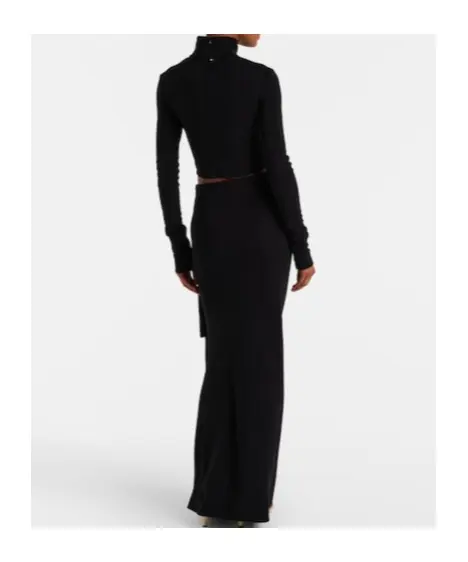 Sportmax Cutout Jersey Maxi Dress