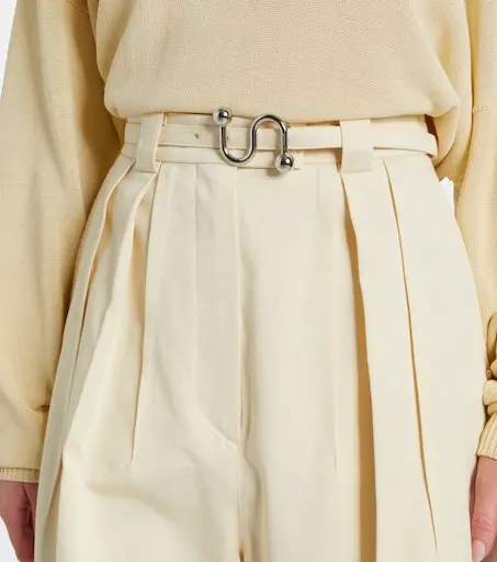 Sportmax Cotton Gabardine Wide-leg Pants