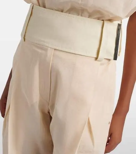 Sportmax Cotton Voile Wide-leg Pants