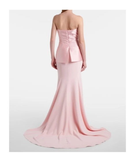 Solace London Alia Strapless Satin Gown