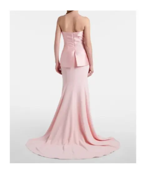 Solace Alia Strapless Satin Gown