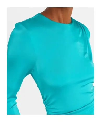 Carolina Herrera Ruched Jersey Midi Dress