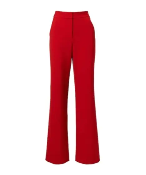 Veronica Beard Tonelli Wide-leg Pants - Red