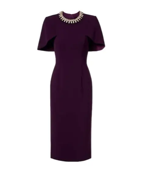 Jenny Packham Thalia Crystal-embellished Midi Dress
