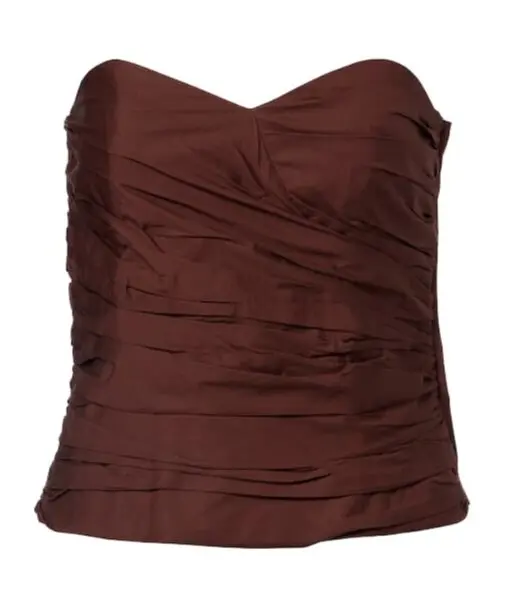 ADRIANA DEGREAS Strapless Cotton Top