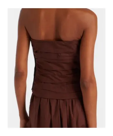 ADRIANA DEGREAS Strapless Cotton Top