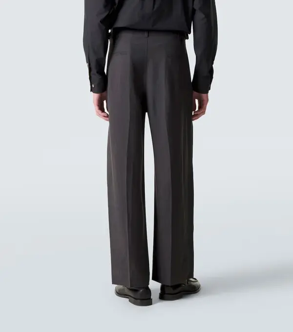 LEMAIRE Pleated Gabardine Wide-leg Pants