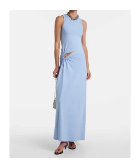 Rabanne Cutout Cotton-blend Maxi Dress