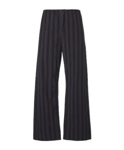 MAISON MARGIELA Striped Cotton Wide-leg Pants