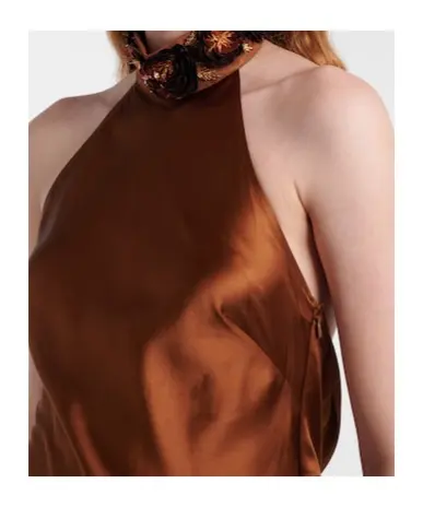 Rebecca Vallance Phoenix Embellished Silk Satin Gown