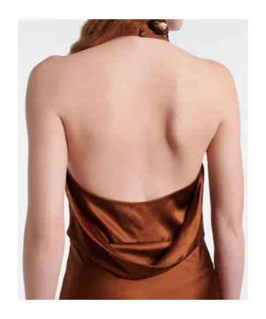 Rebecca Vallance Phoenix Embellished Silk Satin Gown